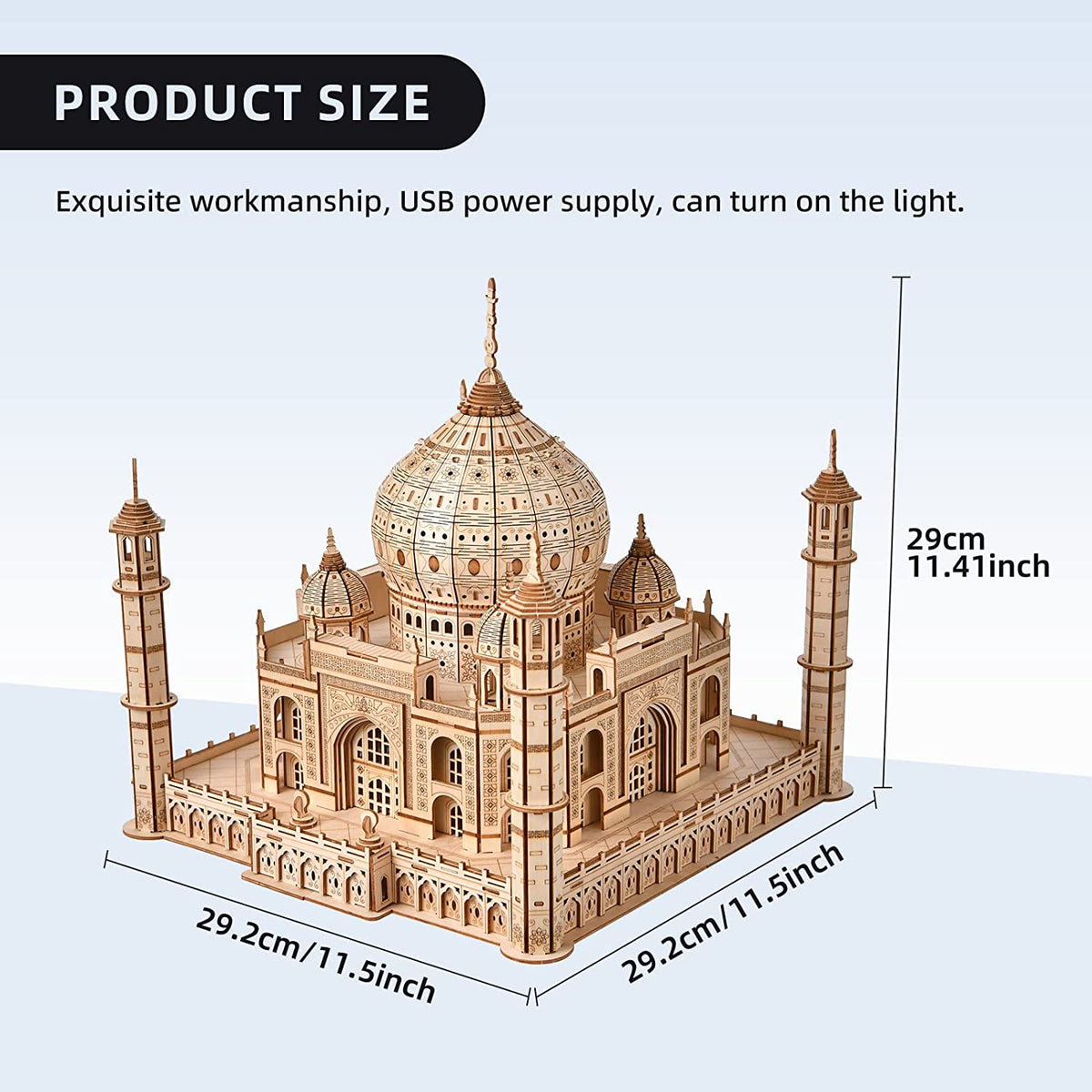 3D Wooden Puzzles Taj Mahal Building – bennama
