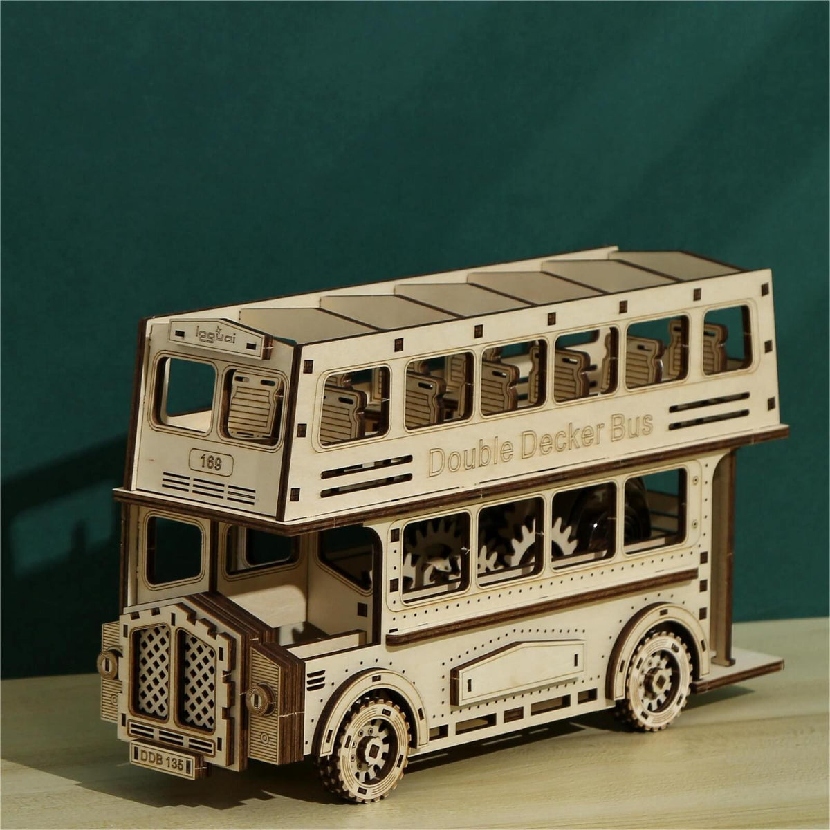 3D Wooden Puzzles Double-decker Bus: London Explorer – bennama